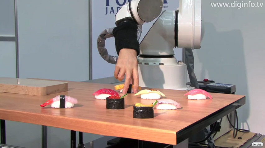 Video:The amazing sushi robot – How It Works
